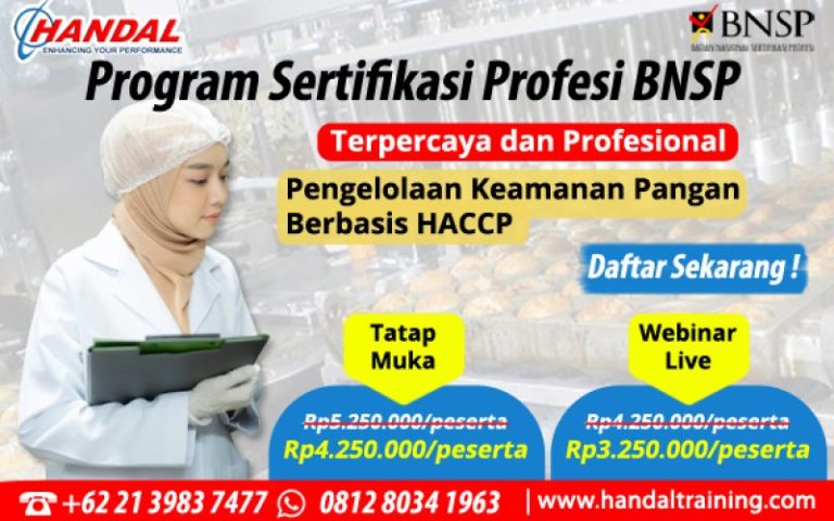 Penyusunan Dokumen Hazard Analysis Critical Control Point (HACCP) BNSP ...