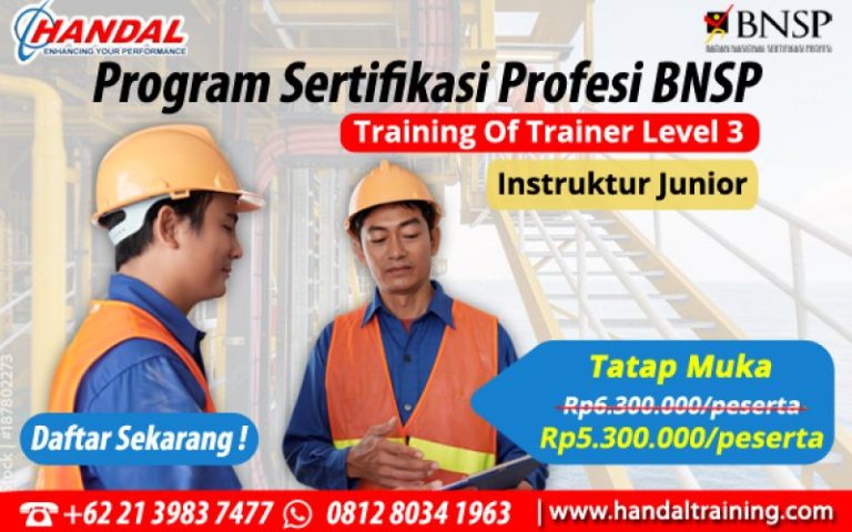 Training of Trainer Level 3 (Instruktur Junior) BNSP | Handal ...